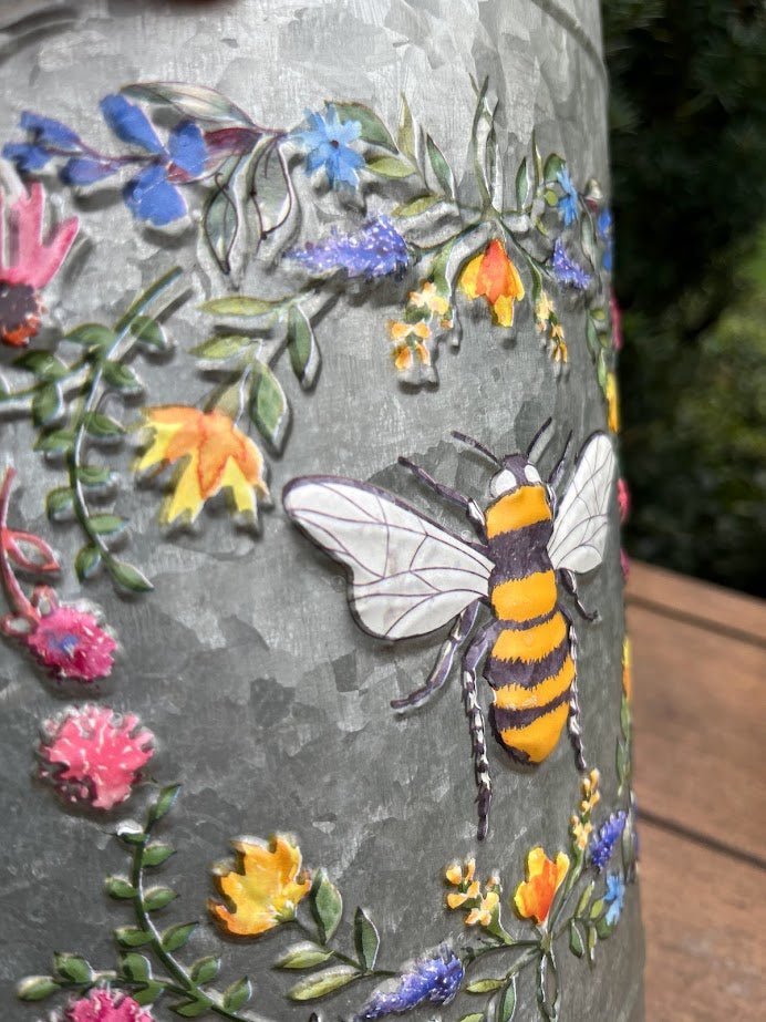 Metal Oval Planter - Enchanted Bee - Garden Outside The Box
